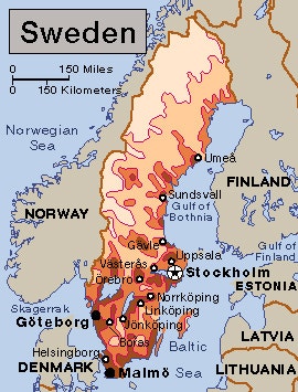 Sweden Map By Population